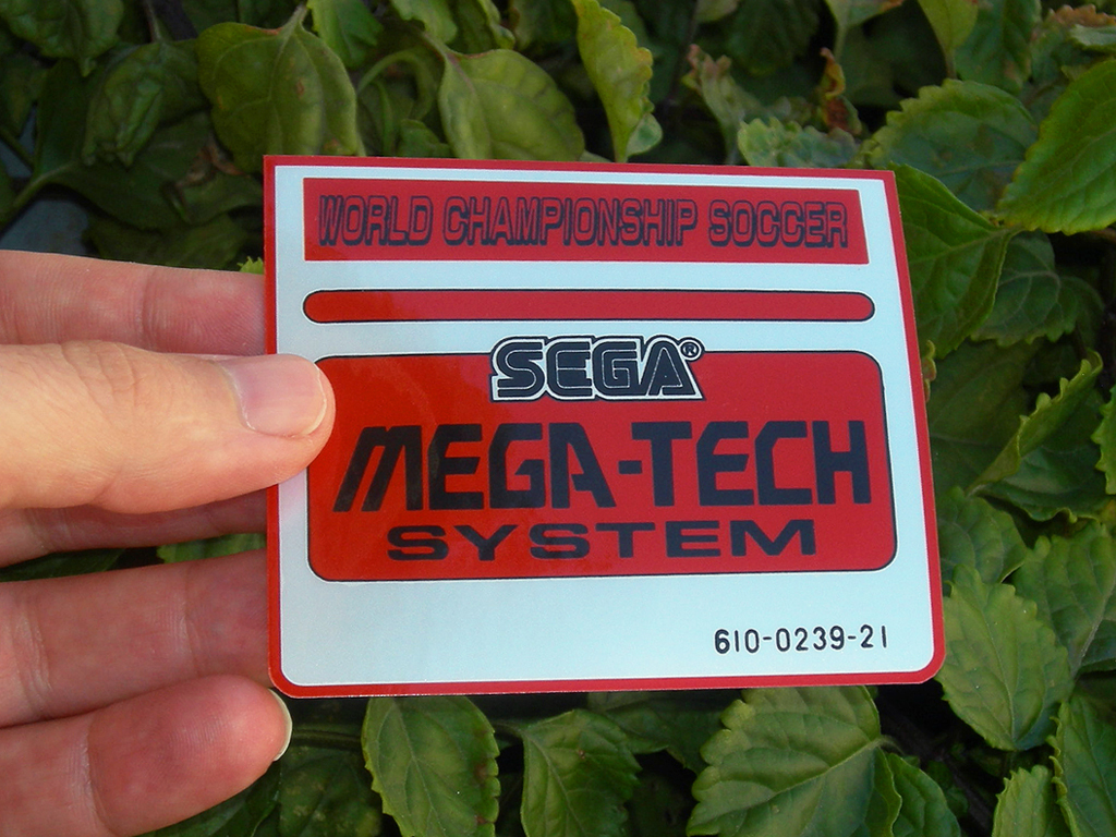 "MEGA-TECH CARTRIDGE LABELS" (SEGA). Restored by Zona Arcade and Mikonos